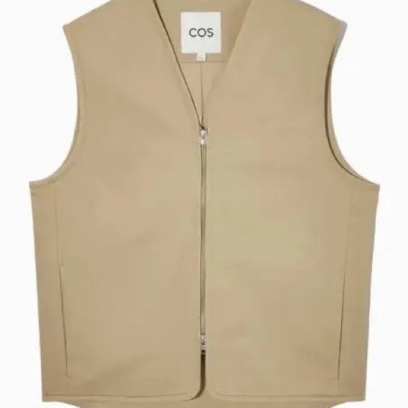 COS | Jackets & Coats | Cos Relaxed Fit Twill Gilet Vest | Poshmark